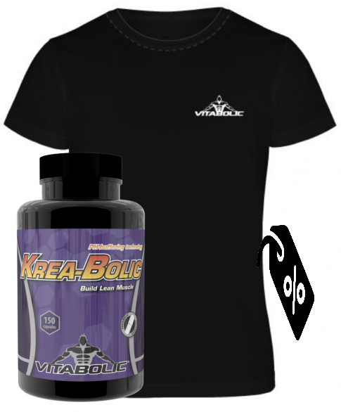 Krea-Bolic 150caps + Tricou Vitabolic - Creatină - Vitabolic - Magazin ...